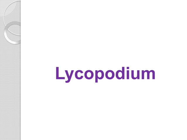 Lycopodium Classification, Characteristics, Life Cycle and Uses | PPT