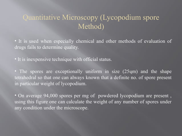 Lycopodium Spore Method ppt, meaning.pptx