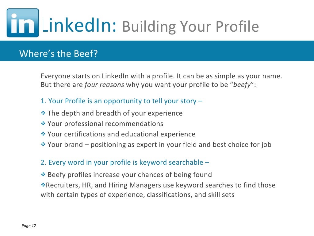 LinkedIn Basics 101