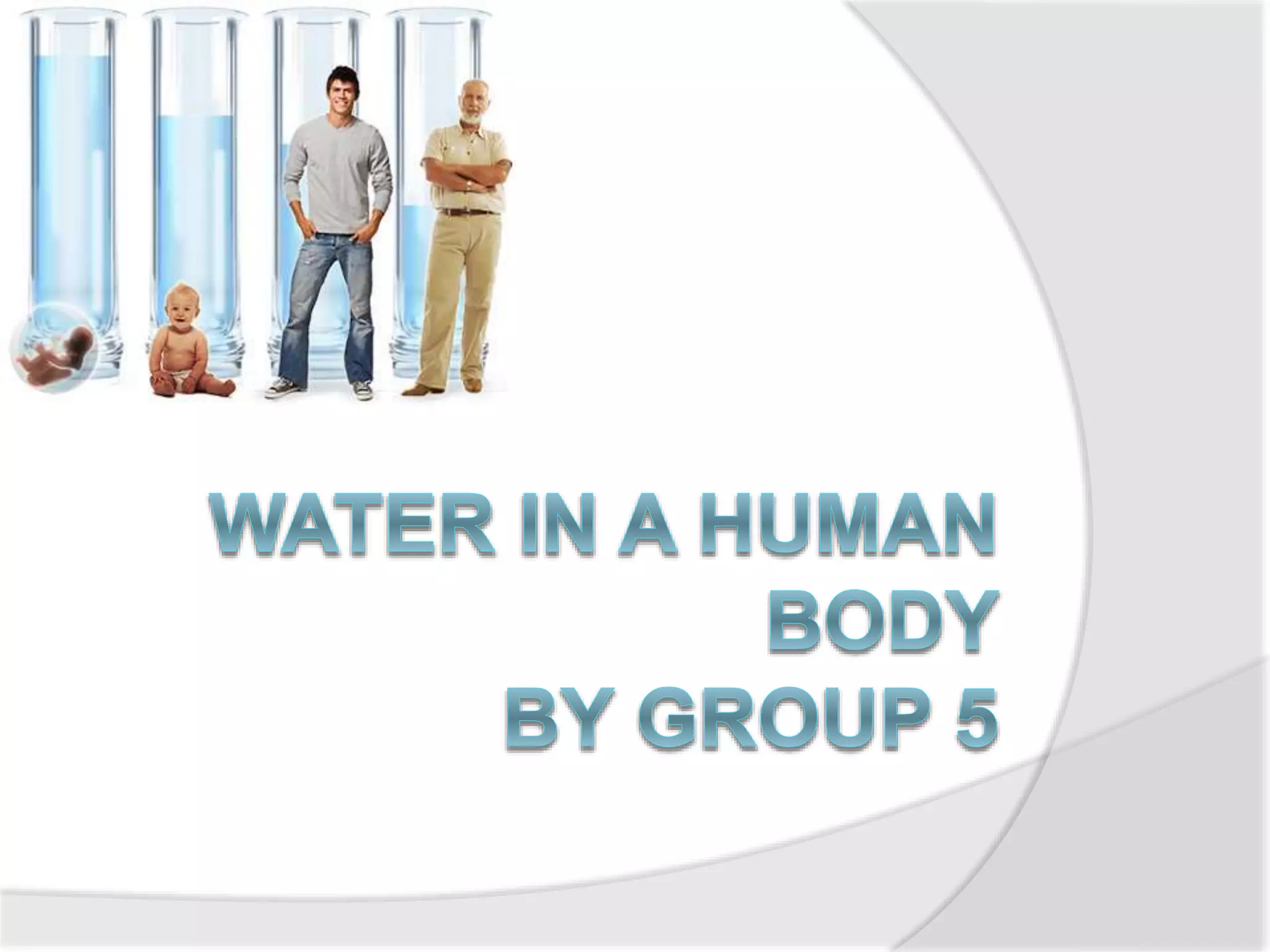 Water in a human body by Group5 | PPTX