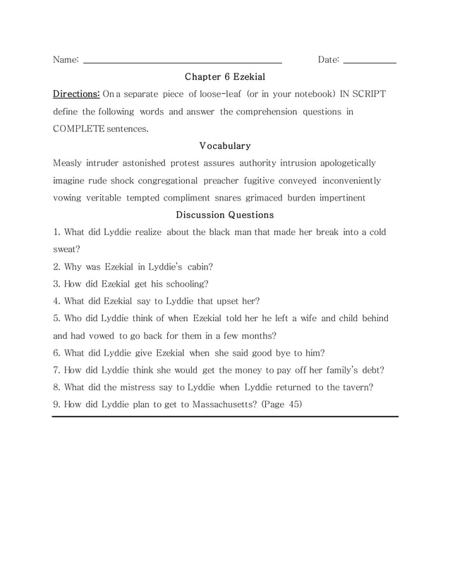 Lyddie chapter 1 7559f | PDF