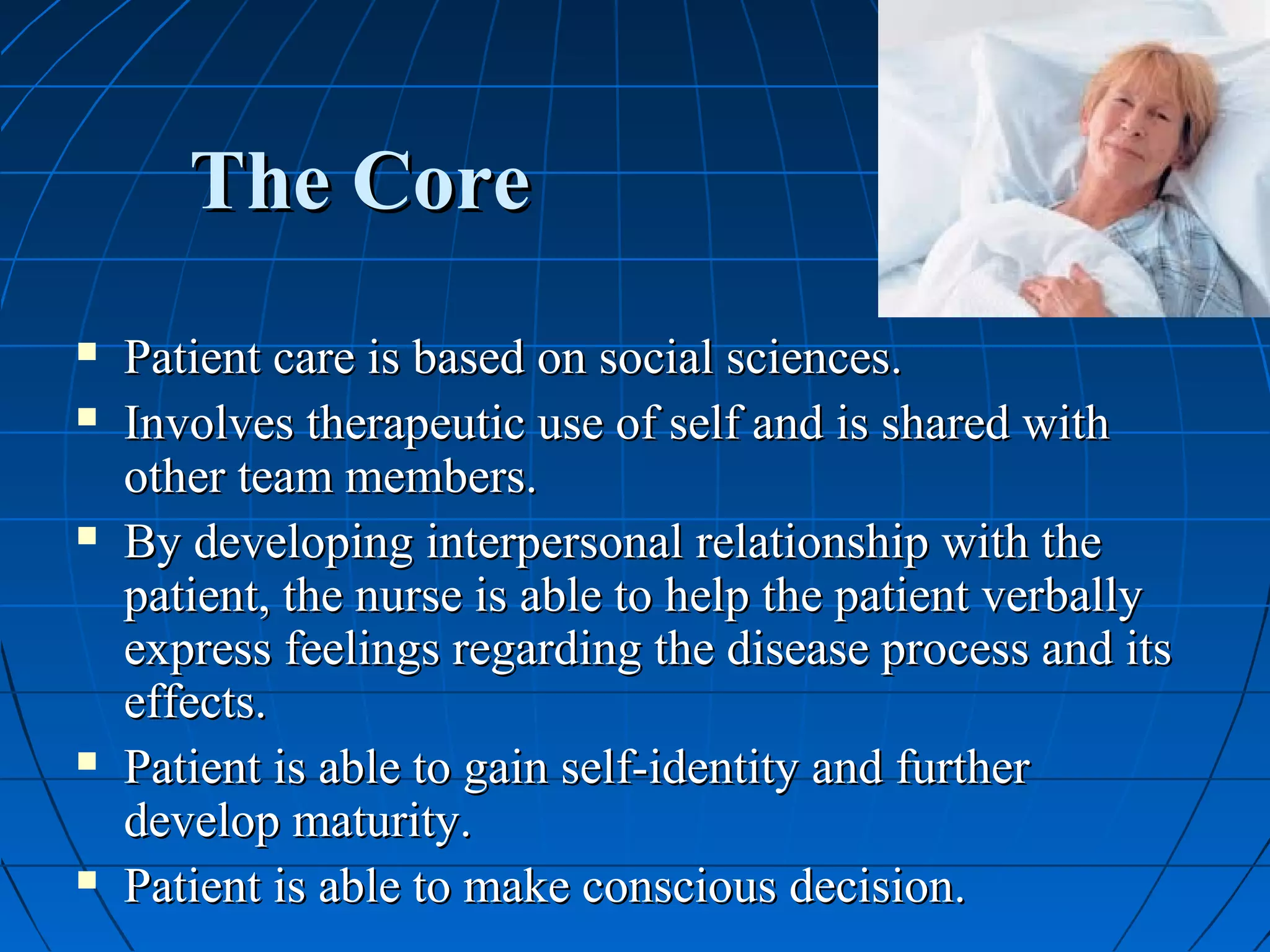 Lydia hall (core, care & cure) nursing theory | PPS