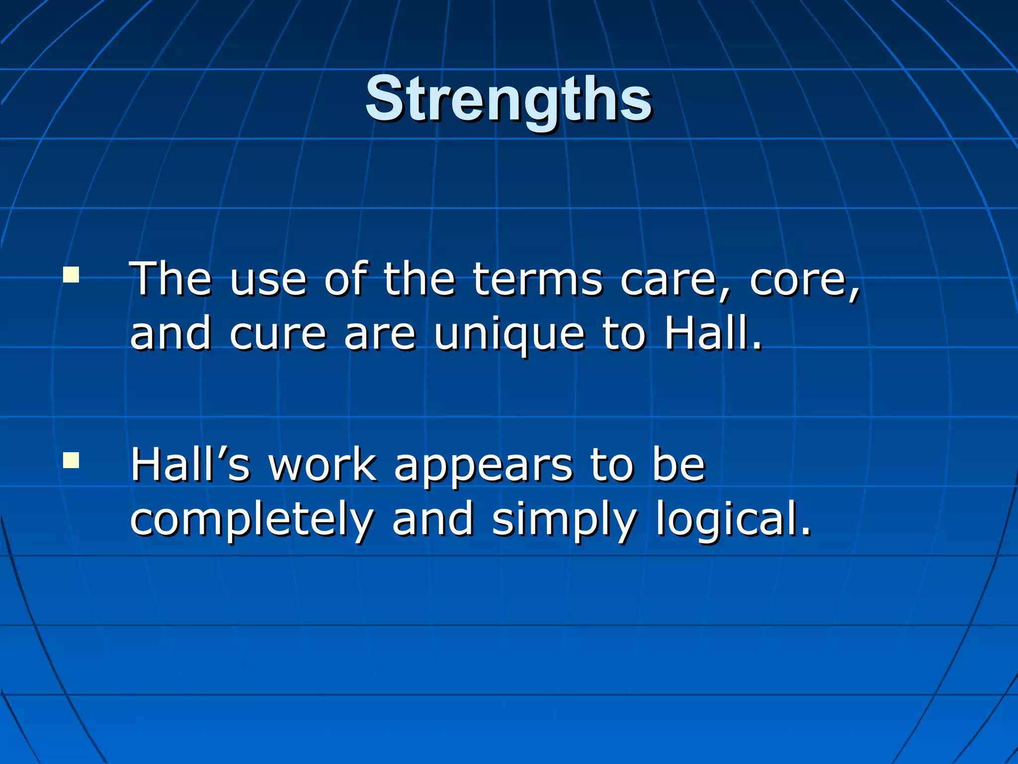 Lydia hall (core, care & cure) nursing theory | PPS