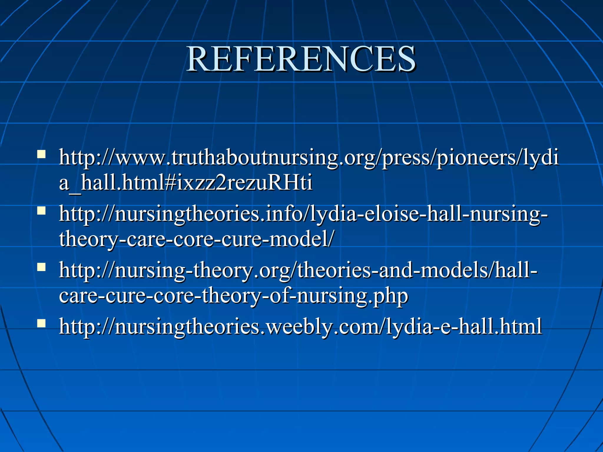 Lydia hall (core, care & cure) nursing theory | PPS