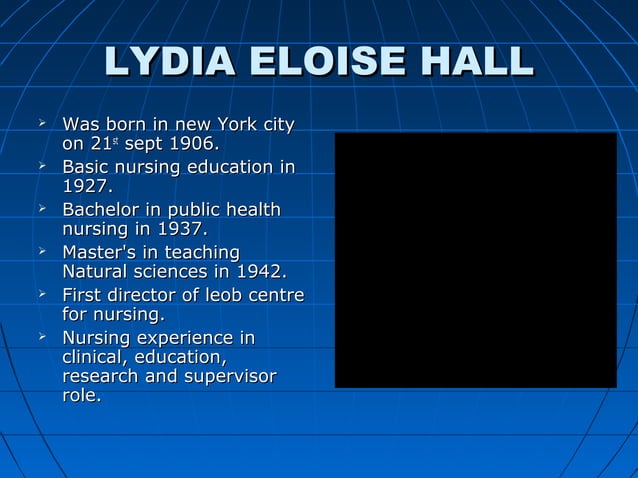 Lydia hall (core, care & cure) nursing theory | PPS