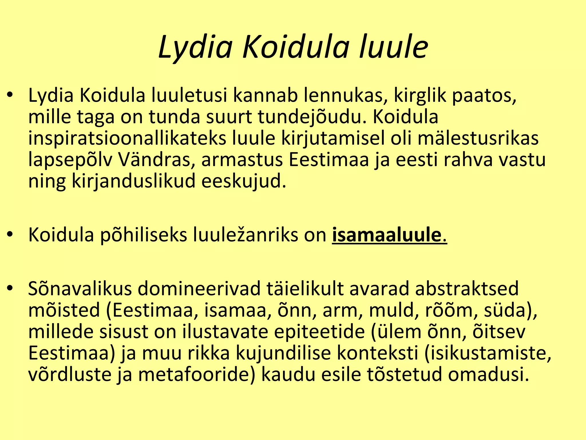 Lydia Koidula | PPT