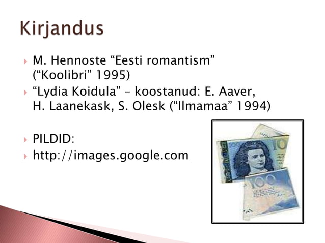 Lydia Koidula | PPTX