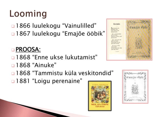 Lydia Koidula | PPTX