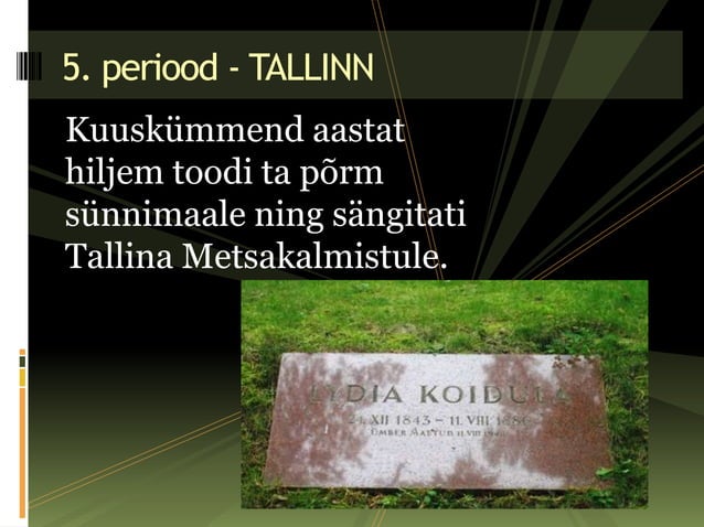 Lydia koidula | PPT