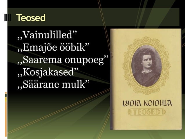 Lydia koidula | PPT