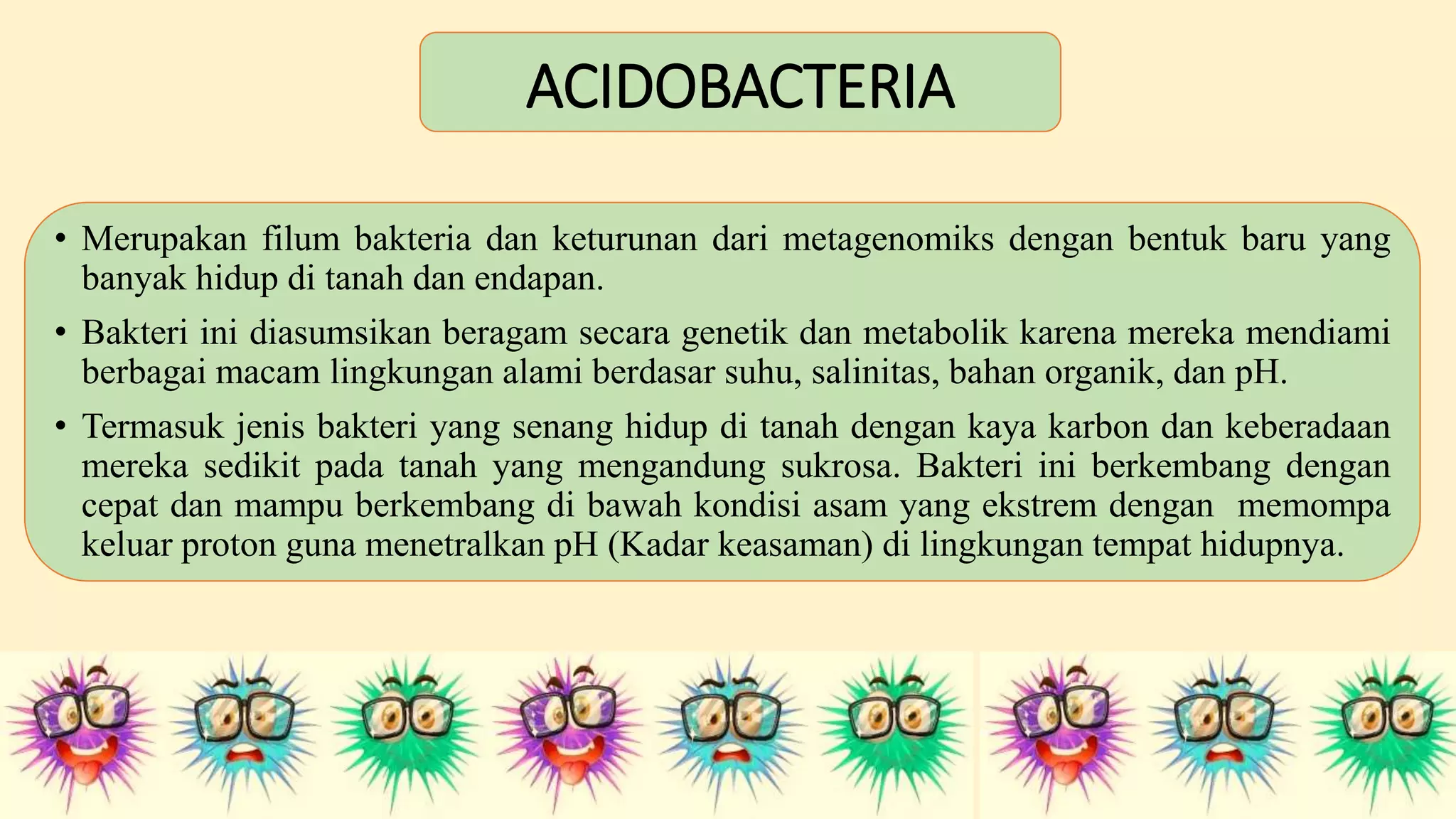 PPT Diversitas Acidobacter [Biologi] | PPTX
