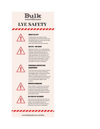 Lye safety | PDF