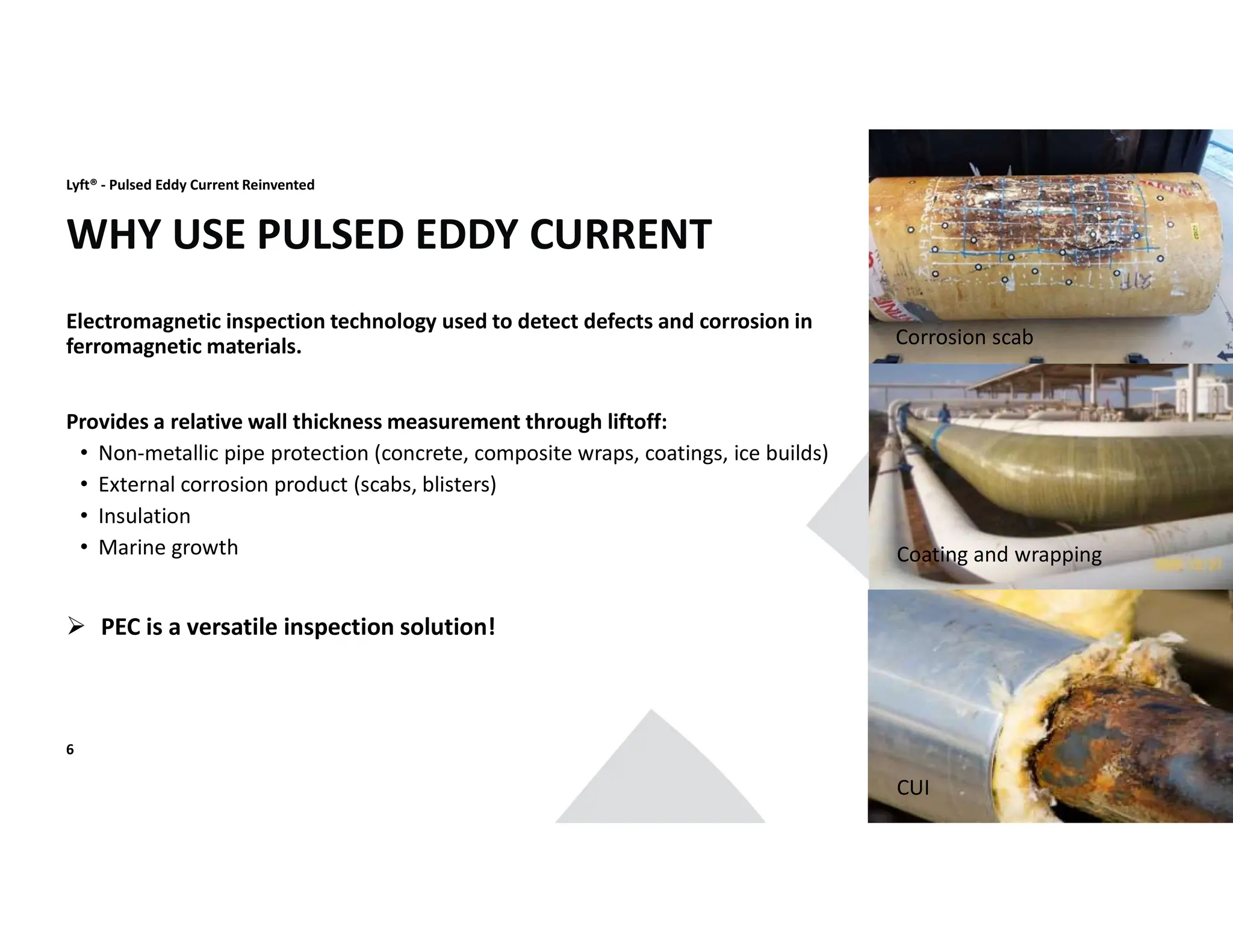 Lyft- Pulsed Eddy Current for corossion mapping | PPT
