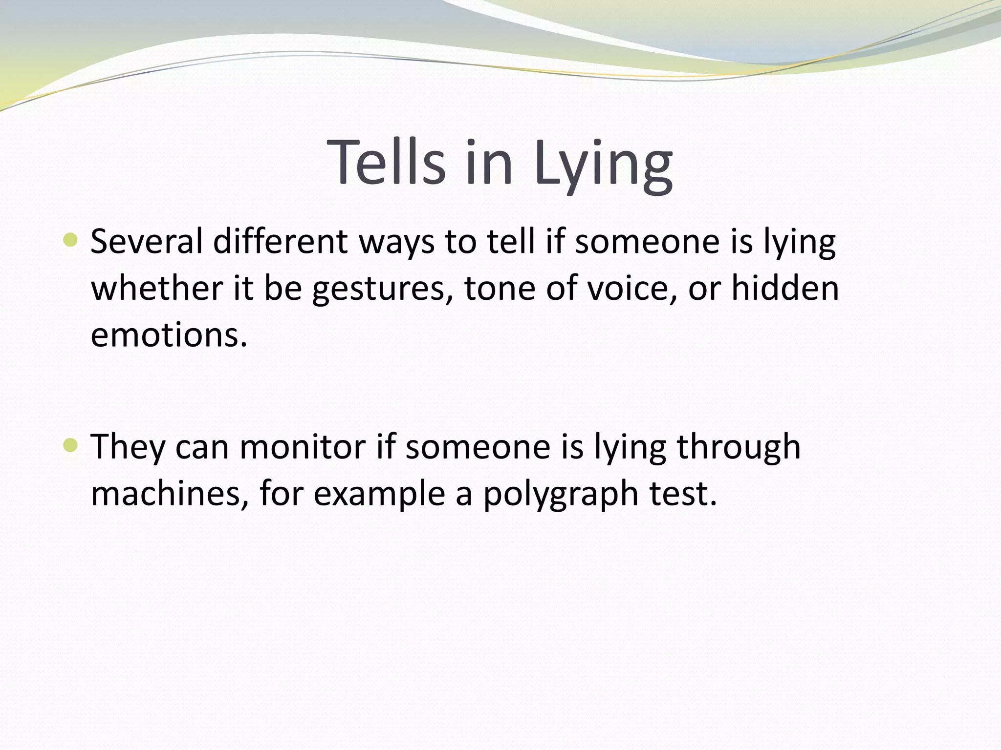 Lying | PPTX