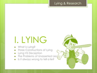 Lying In Research | PPTX