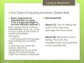 Lying In Research | PPTX