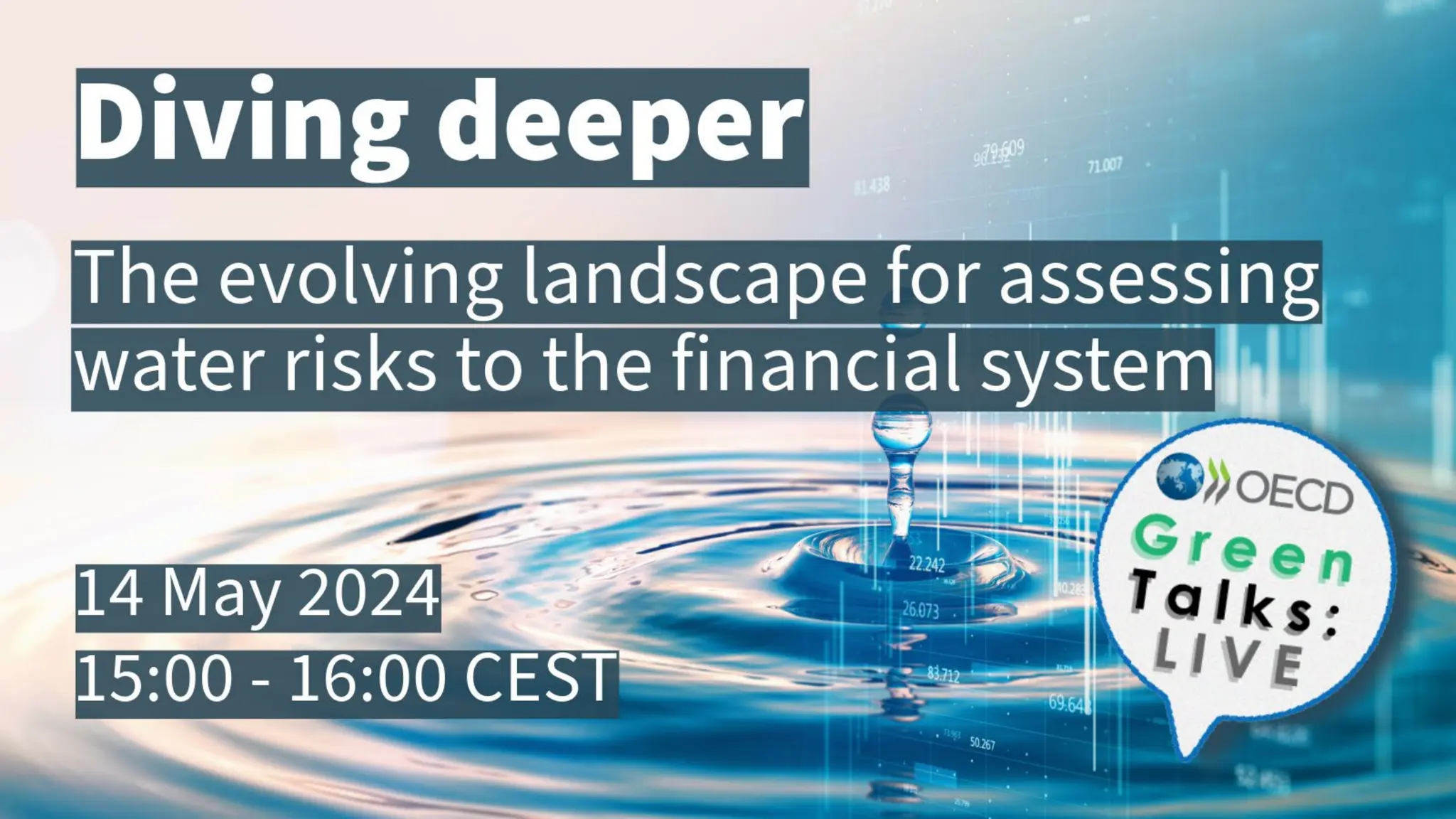 OECD Green Talks LIVE | Diving deeper: the evolving landscape for assessing water risks to the ...