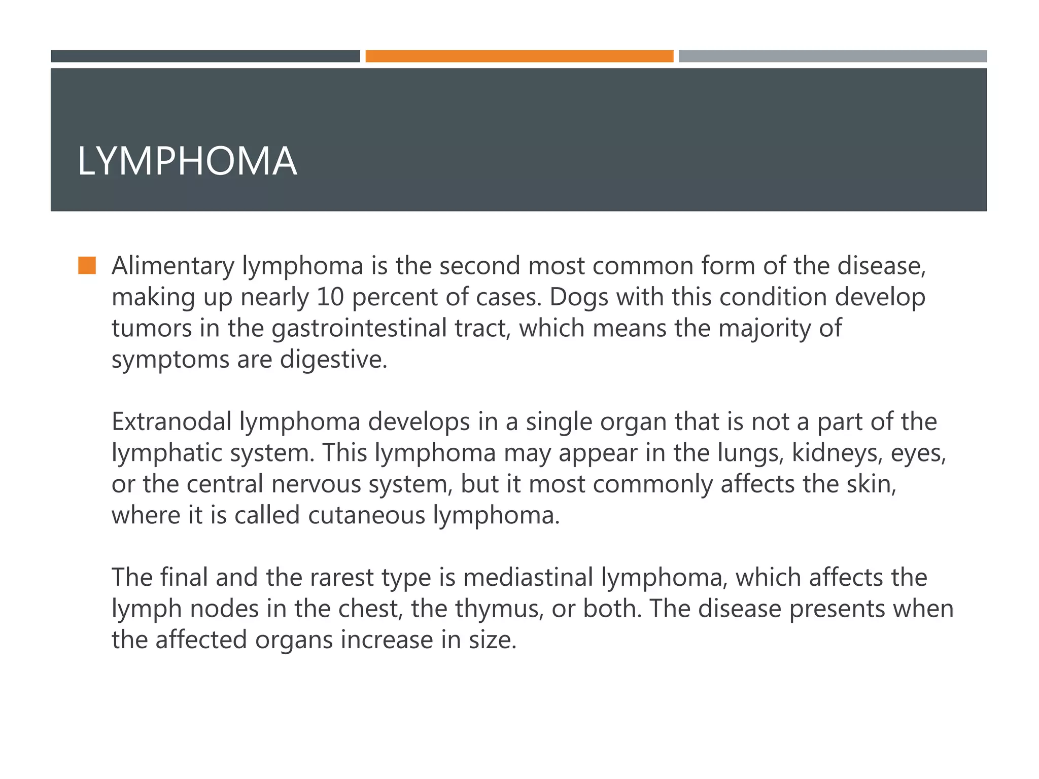 Types of Lymphoma in Dogs | PPTX