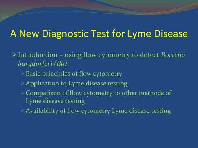 Lyme disease-antigen-test-flow-cytometry | PPT | Infectious Diseases ...