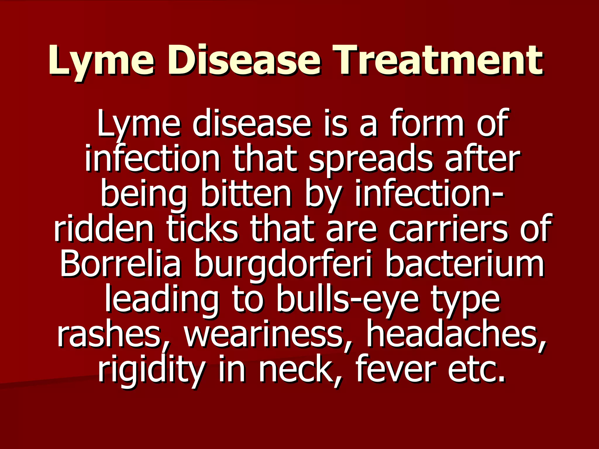 Lyme disease treatment | PPT