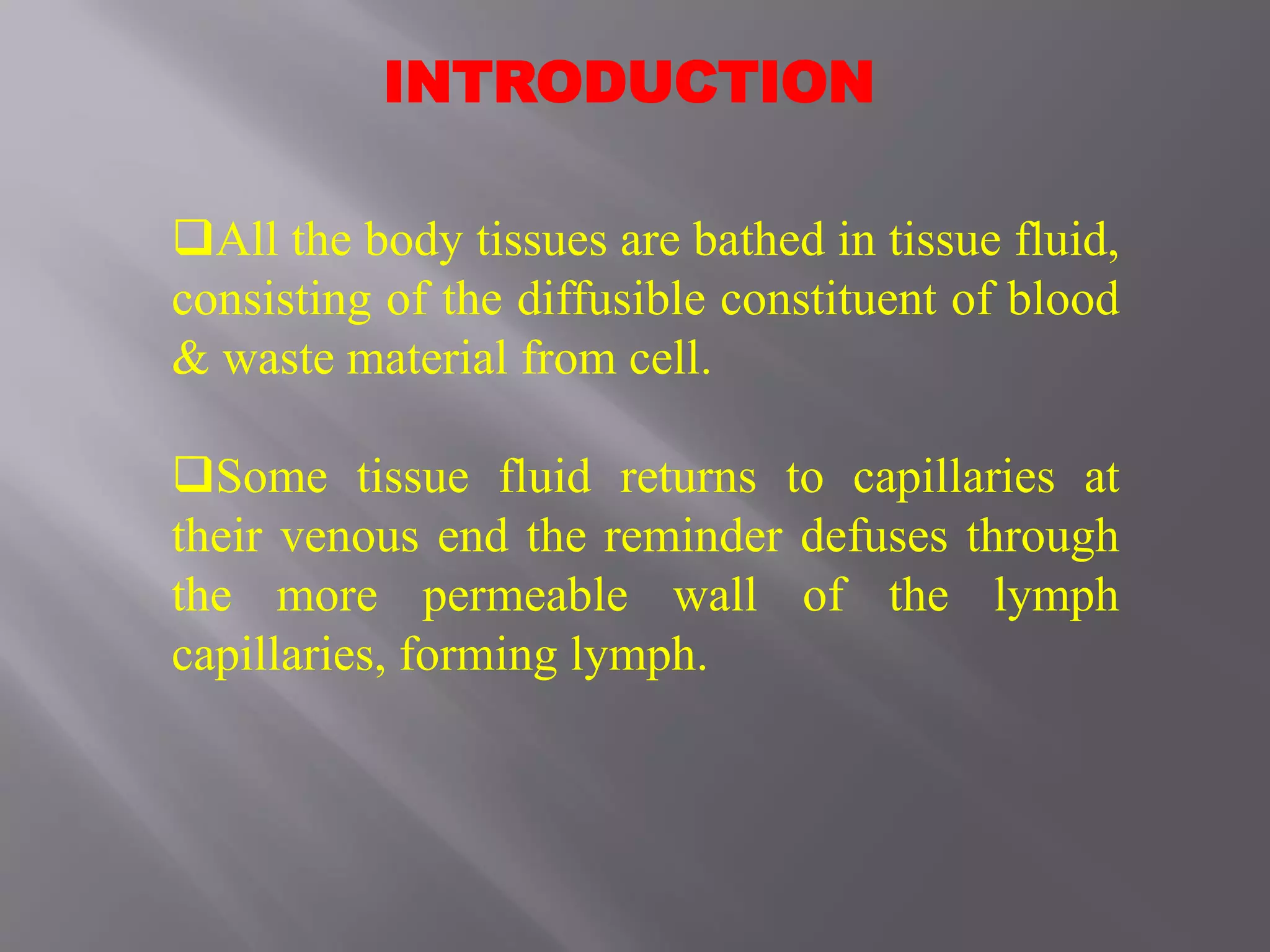 Lymph composition | PDF