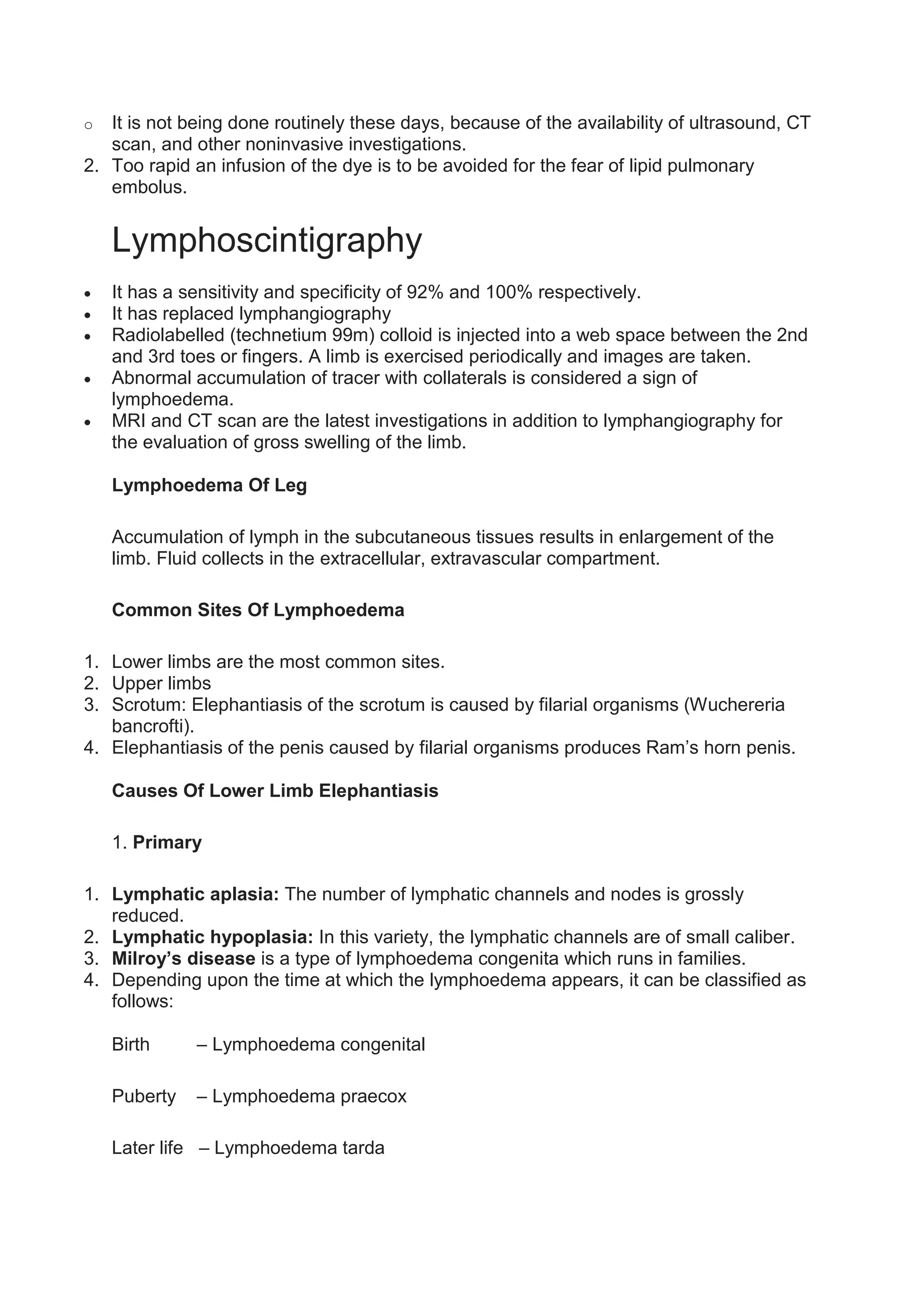Lymphadenectomy Notes Lymphatics Lymph Vessels And Lymphoma | PDF
