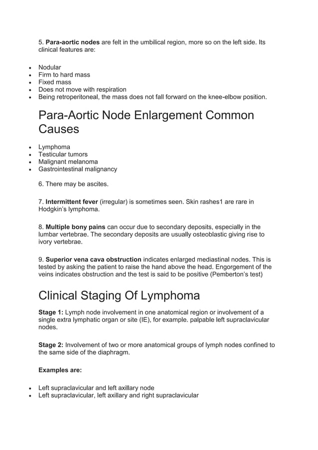 Lymphadenectomy Notes Lymphatics Lymph Vessels And Lymphoma | PDF