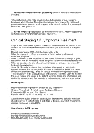 Lymphadenectomy Notes Lymphatics Lymph Vessels And Lymphoma | PDF