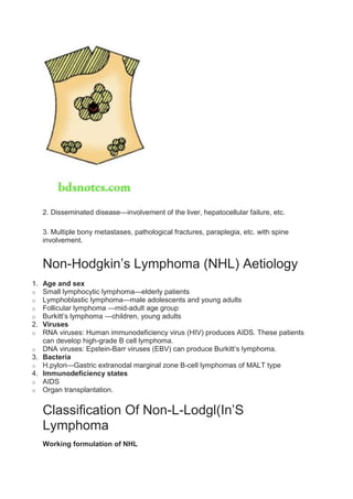 Lymphadenectomy Notes Lymphatics Lymph Vessels And Lymphoma | PDF