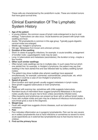 Lymphadenectomy Notes Lymphatics Lymph Vessels And Lymphoma | DOCX
