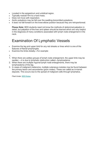 Lymphadenectomy Notes Lymphatics Lymph Vessels And Lymphoma | PDF