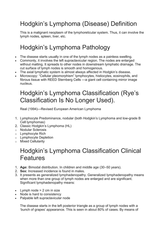 Lymphadenectomy Notes Lymphatics Lymph Vessels And Lymphoma | PDF