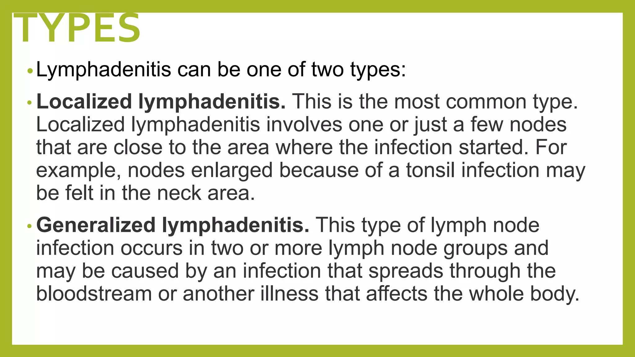 Lymphadenitis | PPTX