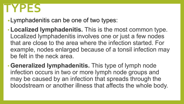 Lymphadenitis | PPTX | Ear, Nose and Throat Conditions | Diseases and ...