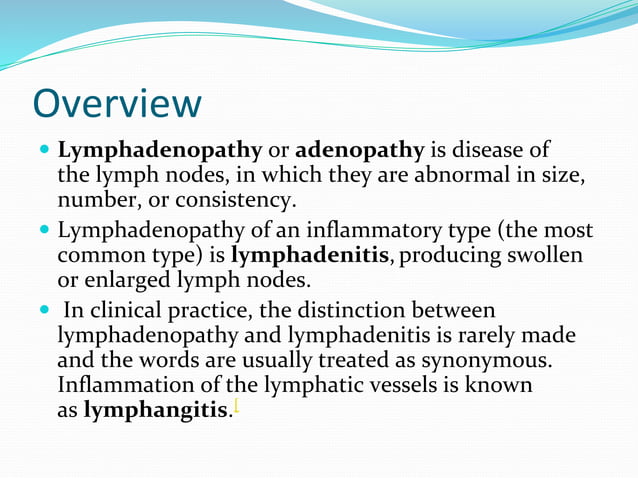 Lymphadenopathy | PPTX