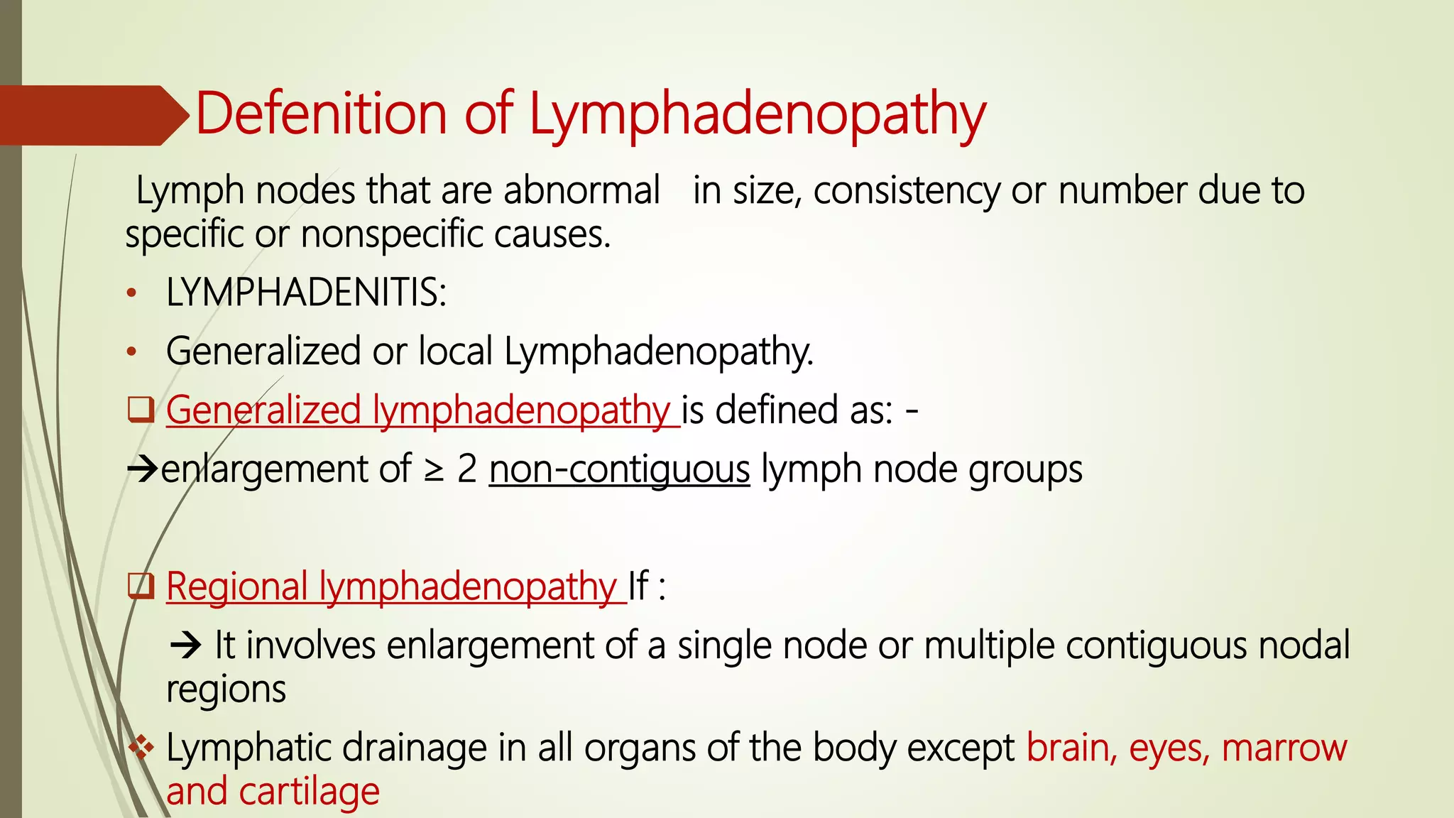 Lymphadenopathy | PPTX