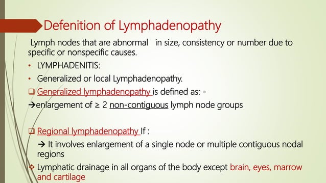 Lymphadenopathy | PPTX
