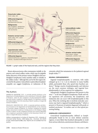Lymphadenopathy in general | PDF