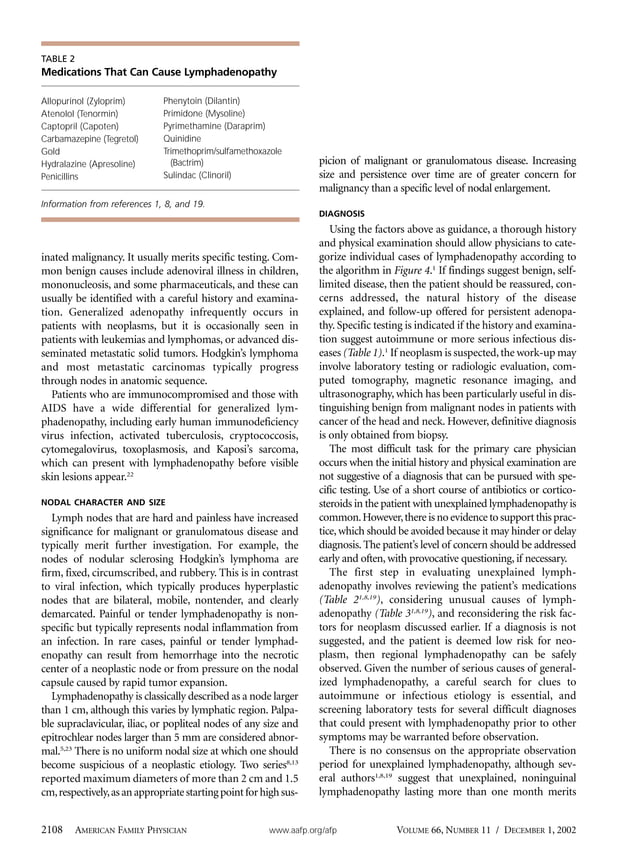 Lymphadenopathy in general | PDF