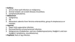 Lymphadenopathy | PPTX | Ear, Nose and Throat Conditions | Diseases and ...