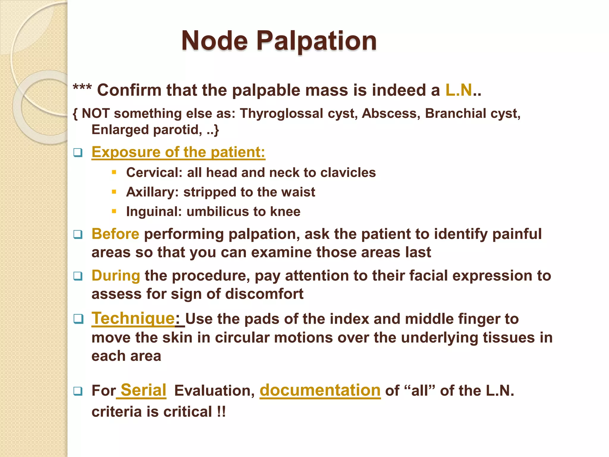 Lymphadenopathy approach | PPTX