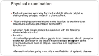 Lymphadenopathy dr bikal | PPTX