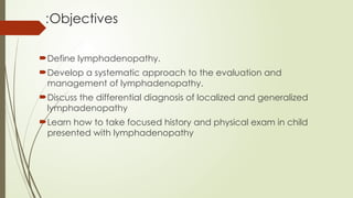 Lymphadenopathy in children 2018-9-16.pptx