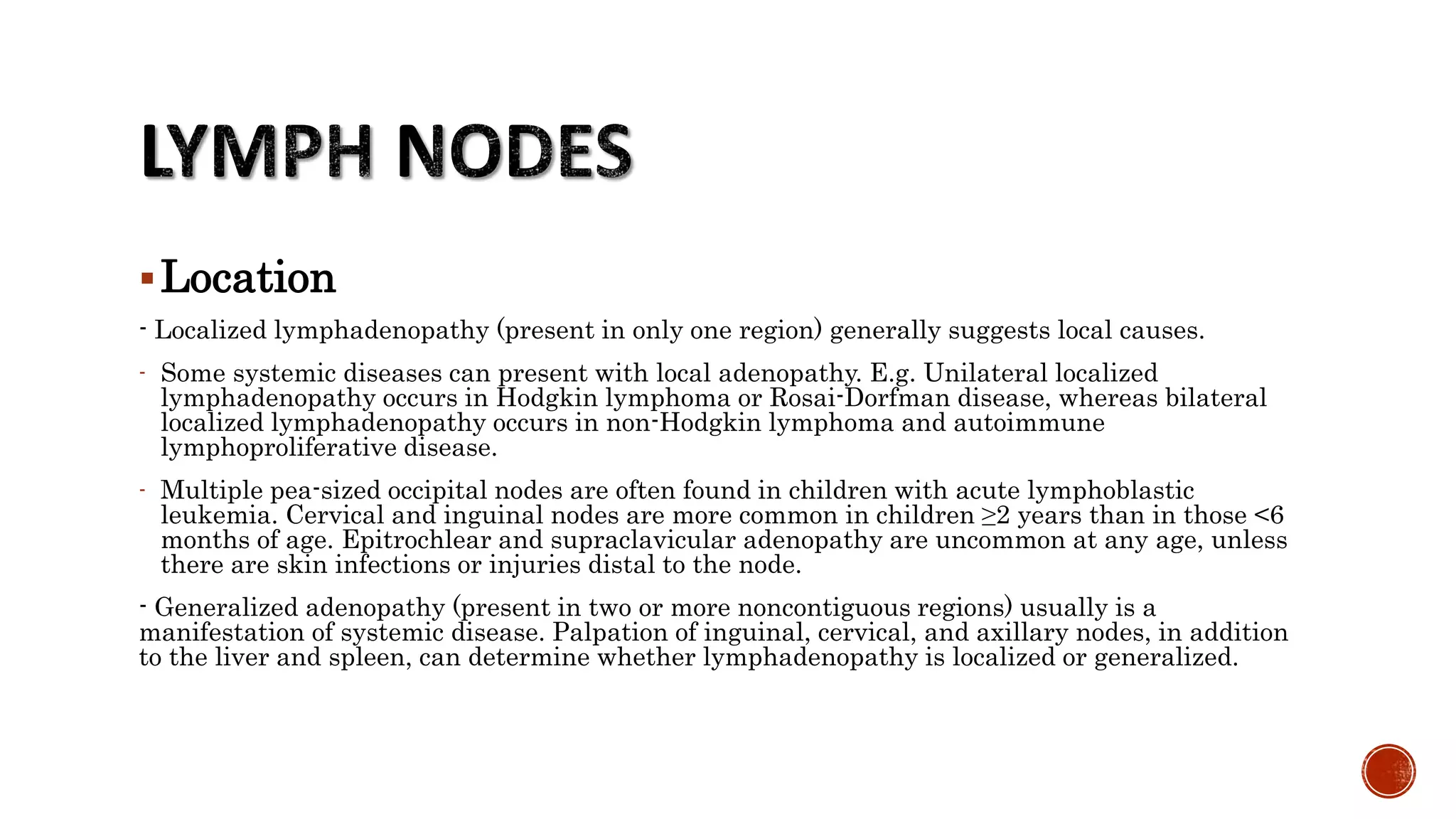 Lymphadenopathy in children | PPTX