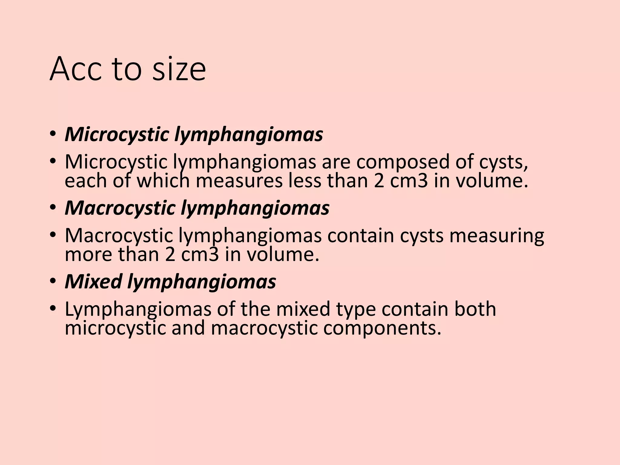 Lymphangioma | PPTX
