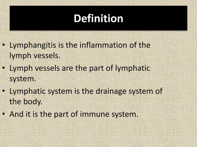 Lymphangitis-1.pptx physiotherapy ppt general surgery | PPT