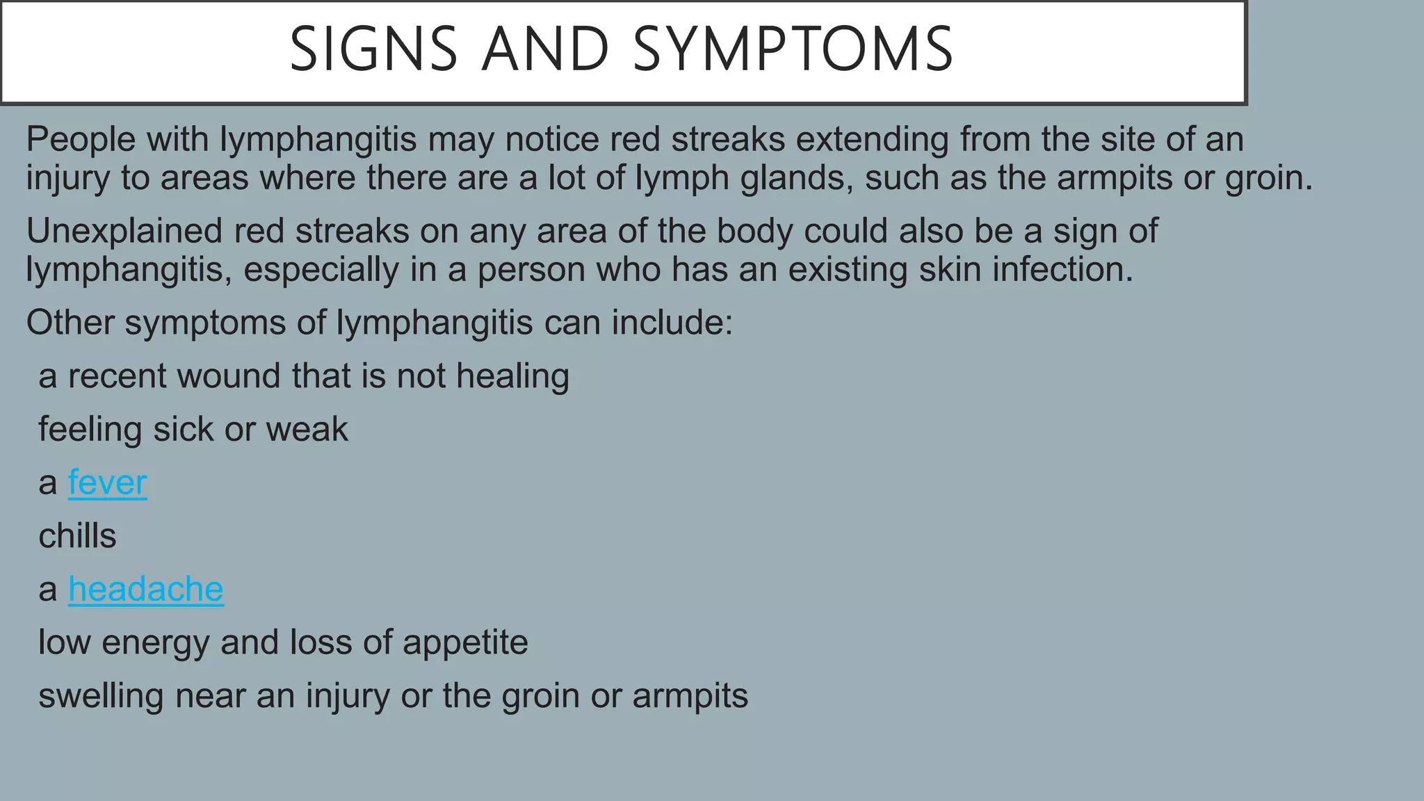 Lymphangitis | PPTX