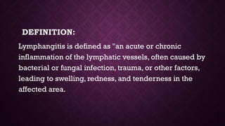 LYMPHANGITIS huu kaun kaun Katniss servi | PPT