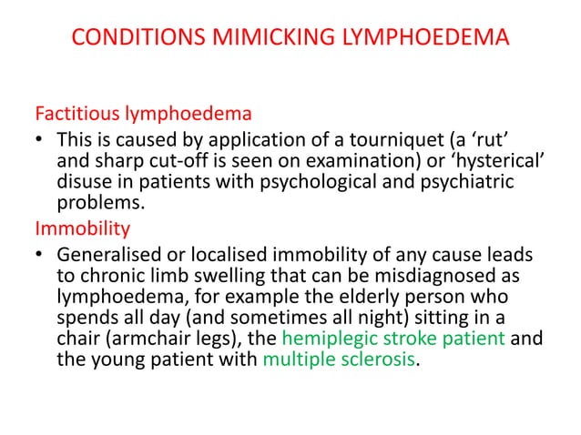 Lymphatic disorders | PPTX | Ear, Nose and Throat Conditions | Diseases ...