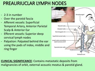 Lymphatic drainage of head and neck | PPTX